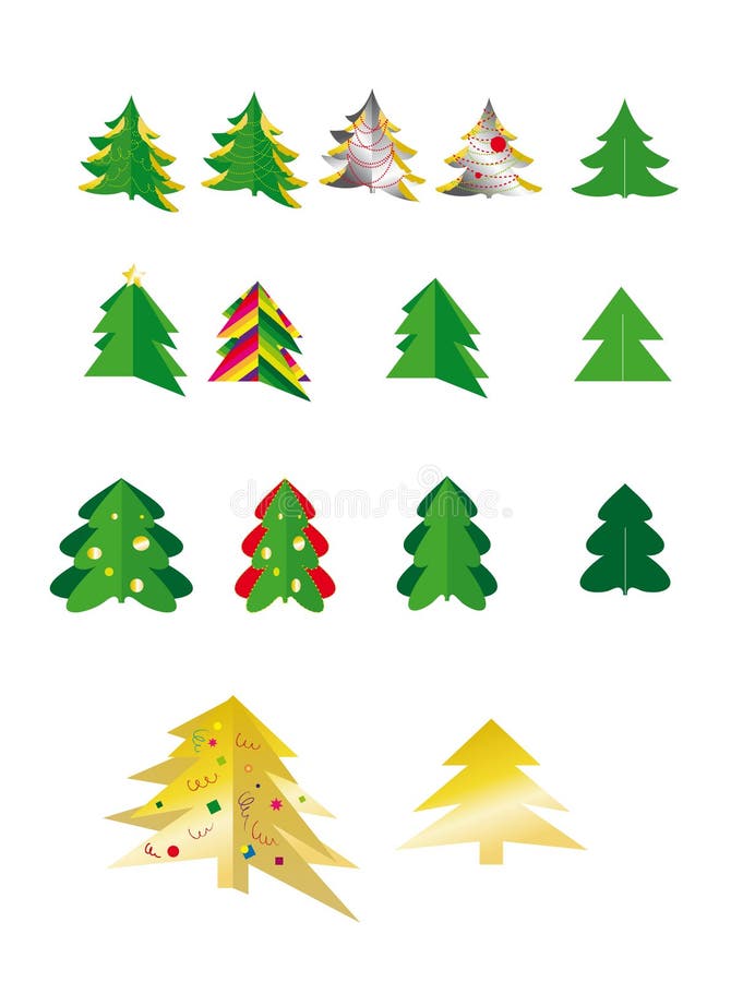 Fur-tree stock vector. Illustration of black, beautiful - 8799318