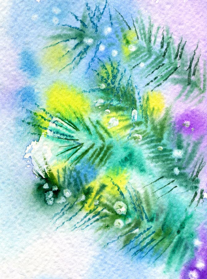 Fur-tree branch stock illustration. Illustration of ecology - 22296268