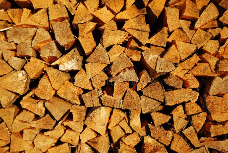 Fur-tree Fire Wood in a Woodpile Stock Image - Image of summer, large ...