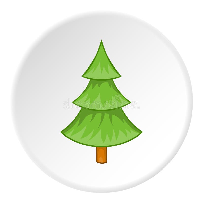 Fur Tree Icon, Cartoon Style Stock Vector - Illustration of holiday ...