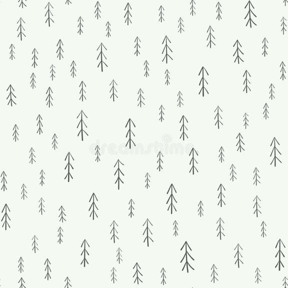 Fur-tree seamless pattern stock vector. Illustration of cold - 85917665