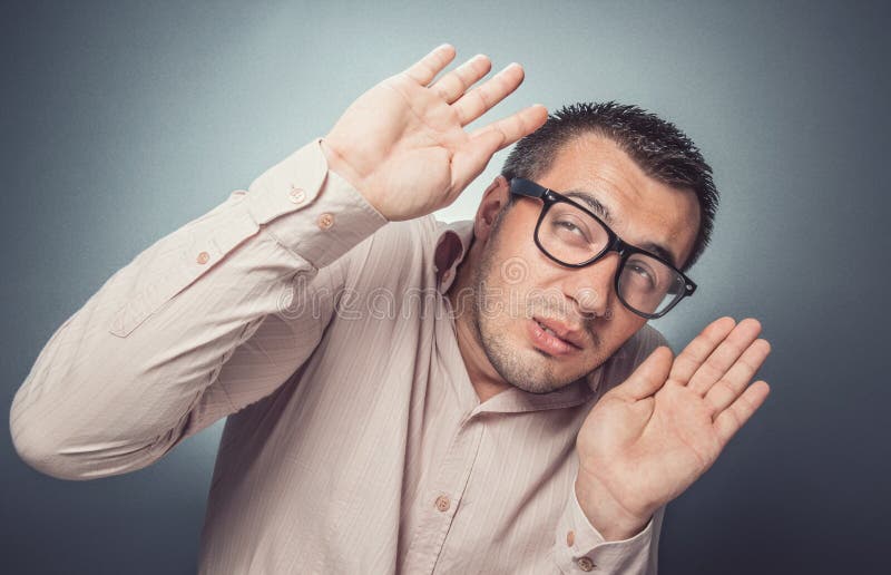 Furcht und Sorge stockfoto. Bild von furcht, dunkel, mann - 54342928