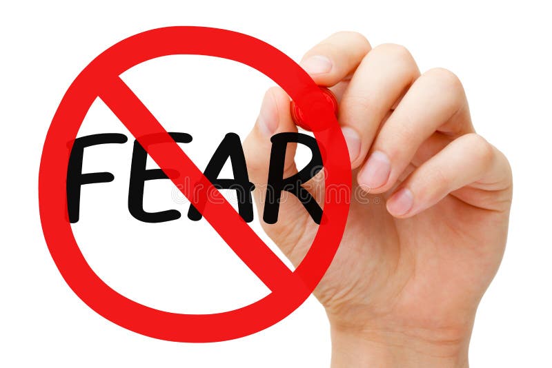 Furcht-Verbotszeichen-Konzept Stockfoto - Bild von ermittlung, hand ...