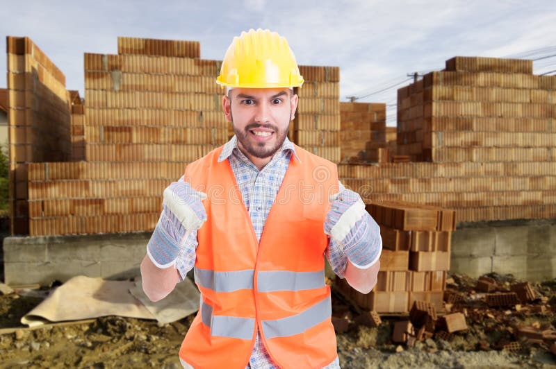 Angry Builder Throwing His Gloves Stock Photo - Image of engineer ...