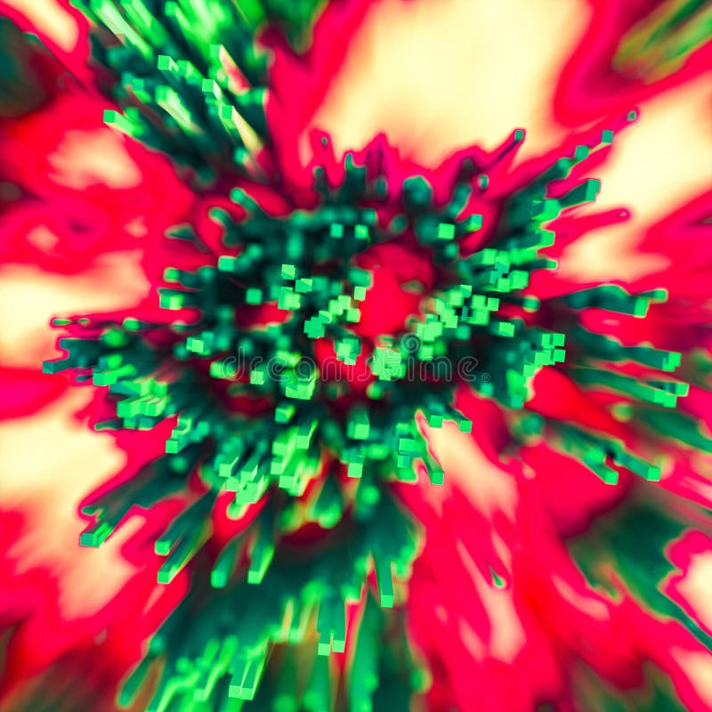 Fiery Explosion or Blast Concept Stock Illustration - Illustration of ...