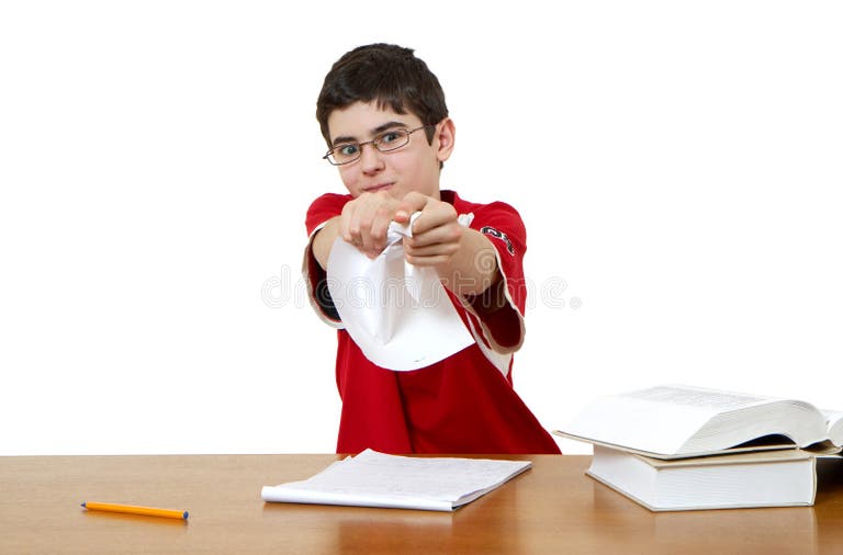 Furious boy stock photo. Image of schoolboy, behavior - 4069926