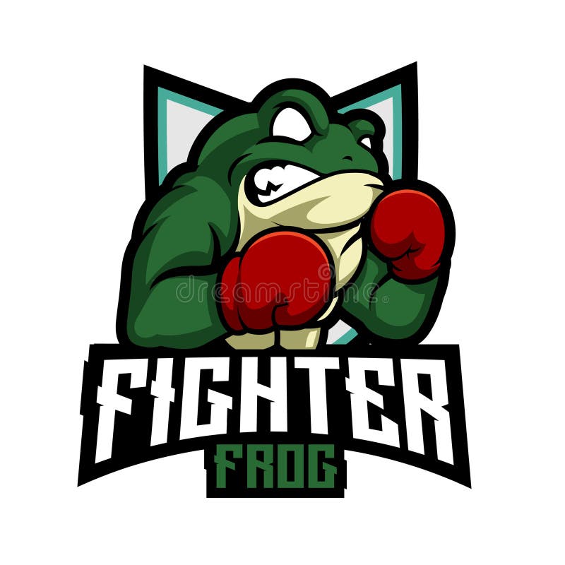 Furious Frog Boxer Logo Mascot Stock Illustration - Illustration of ...