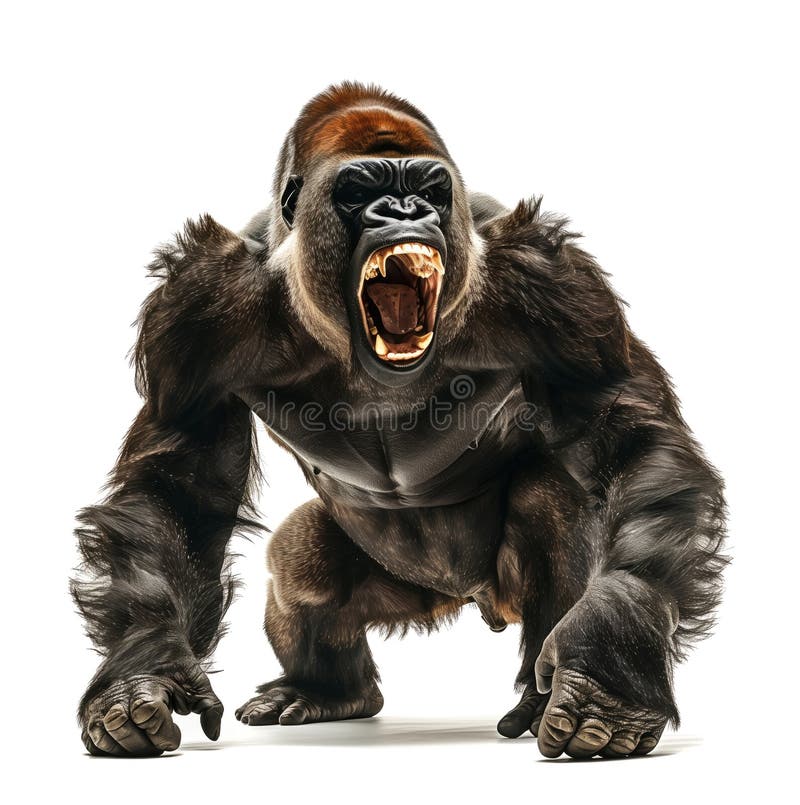 Silverback Gorilla Roar Stock Photos - Free & Royalty-Free Stock Photos ...