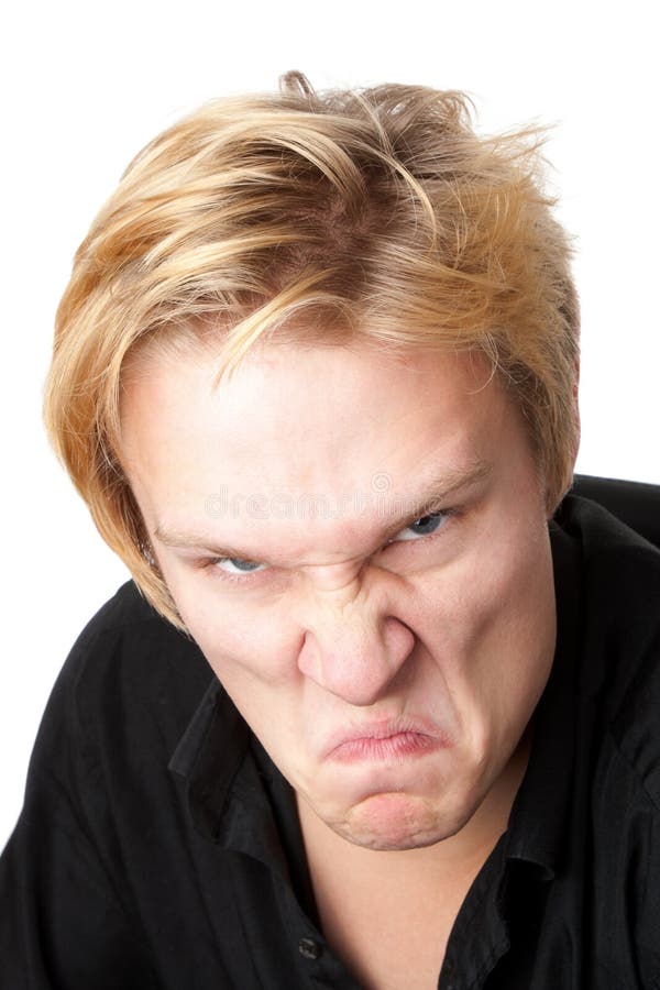 Furious Young Man stock image. Image of black, mood, people - 16796769