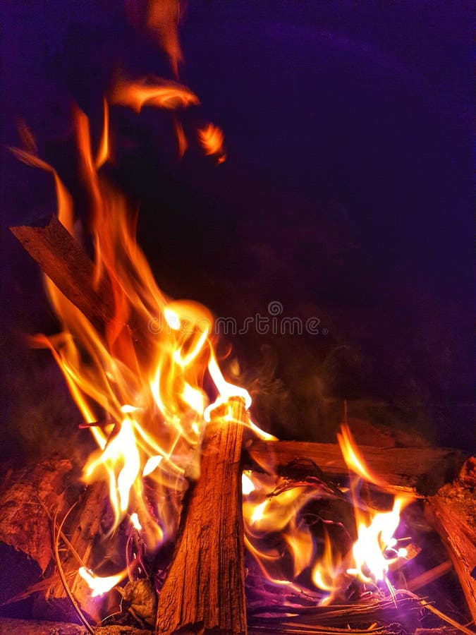 Furnace burning red fire stock photo. Image of fire - 263090778