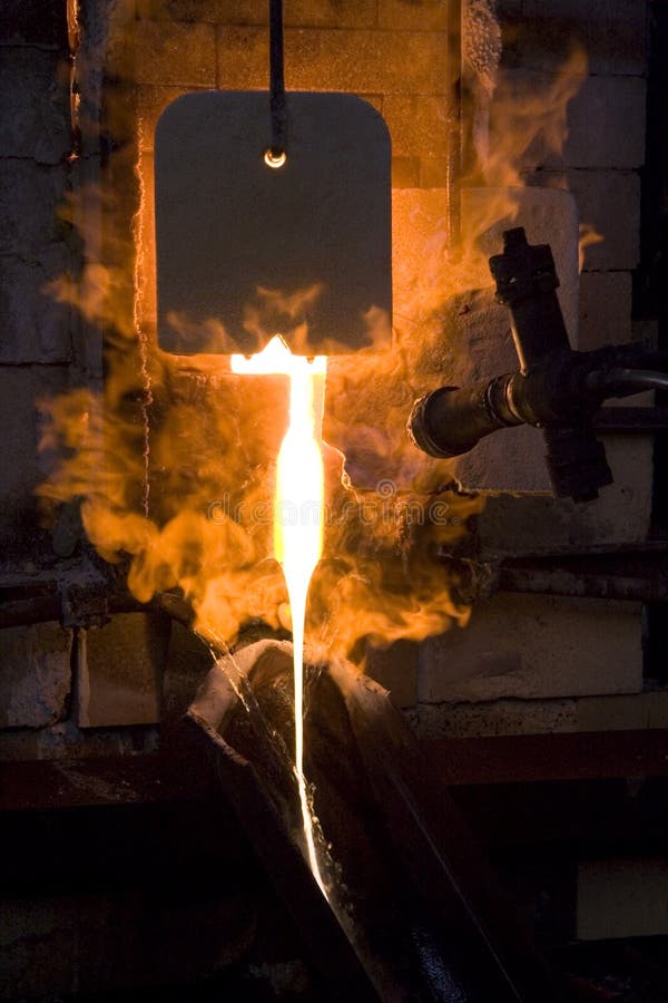 The Furnace for Cooking Glass Stock Image - Image of communism ...