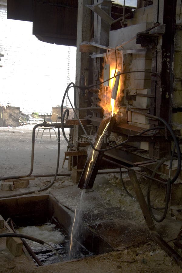 The Furnace for Cooking Glass Stock Image - Image of industrialized ...