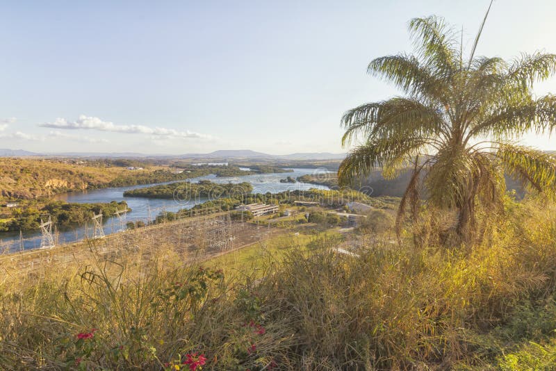 Furnas Dam in Minas Gerais, Brazil Stock Photo - Image of industrial ...