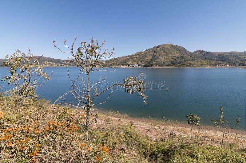 Furnas Dam in Minas Gerais, Brazil Stock Image - Image of clear ...