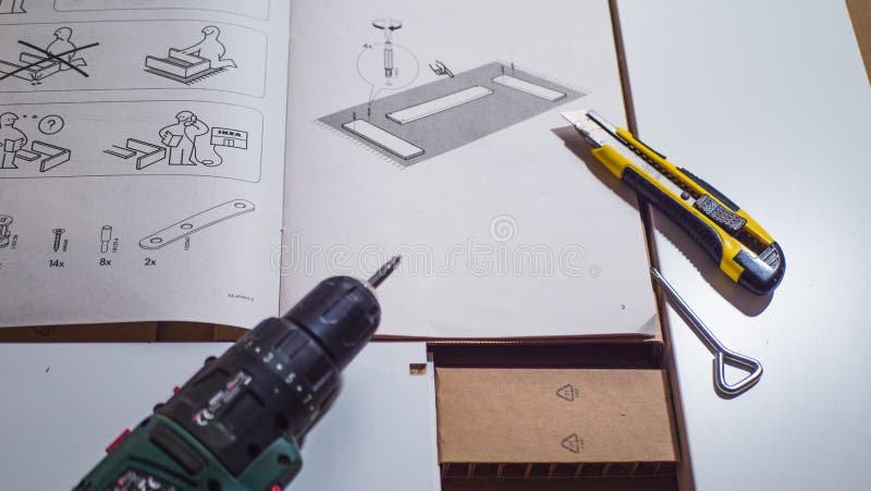 Furniture Assembly Parts and Tools for Self-assembly of Furniture on ...