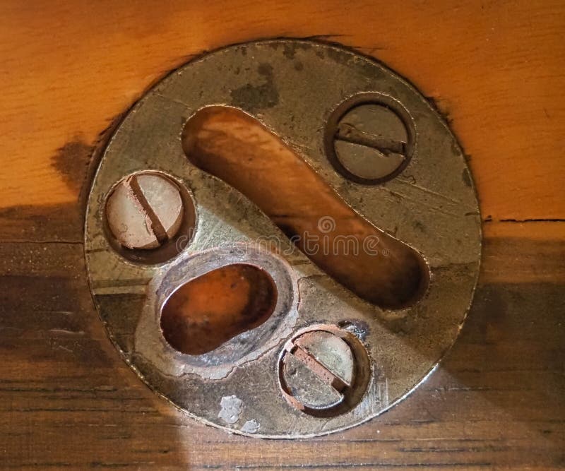 Furniture Hardware Eccentric Pin Hinge Stock Image - Image of hinges ...