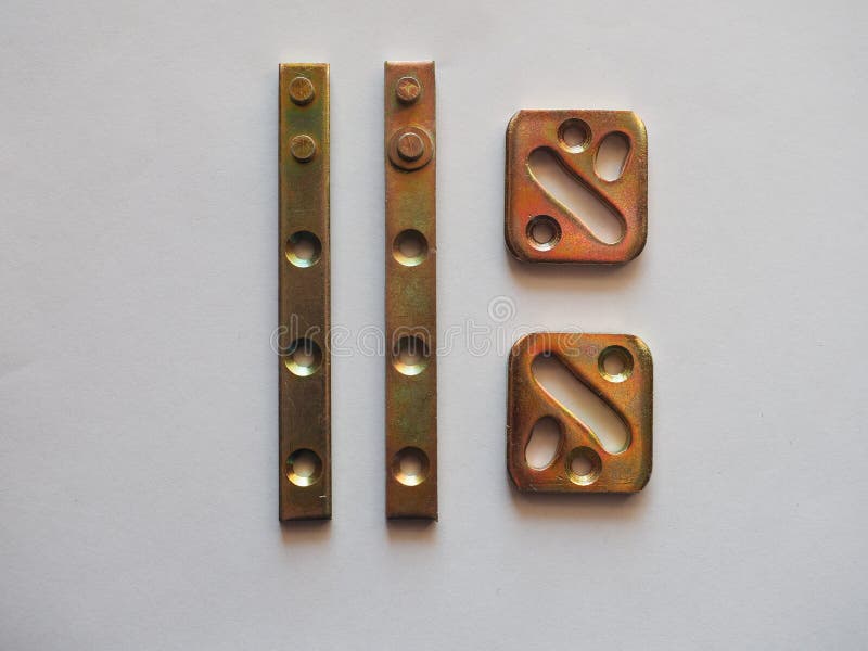 Furniture Hardware Eccentric Pin Hinge Stock Image - Image of metal ...