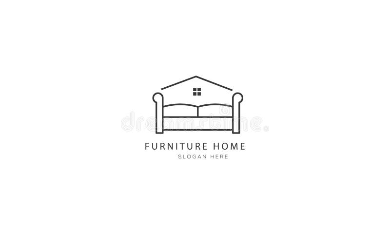 Furniture Home Logo Design Vector Template, Minimal Furniture Logo ...