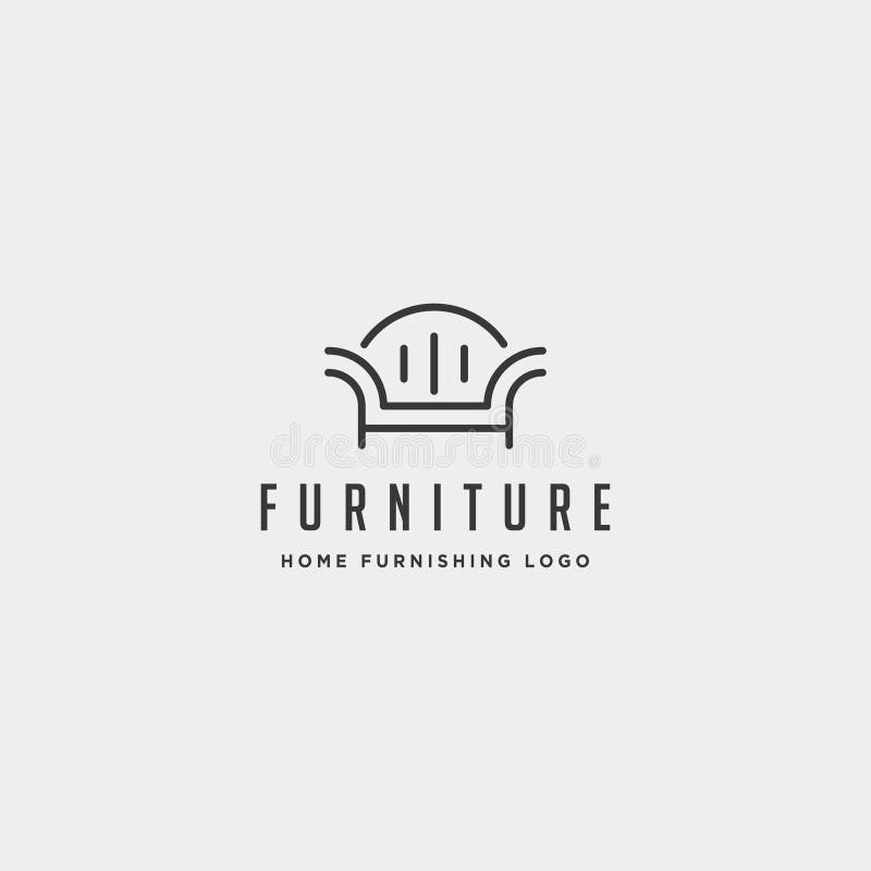 Furniture Logo Design Vector Icon Illustration Icon Isolated Stock ...