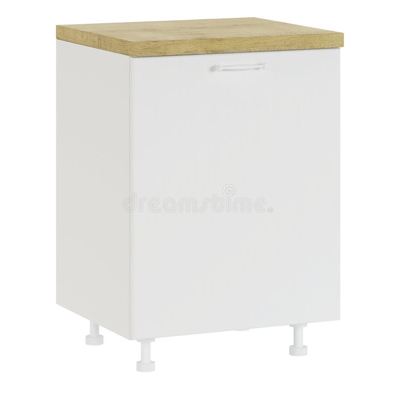 Furniture Module. Furniture and Kitchen Equipment Isolated on White ...