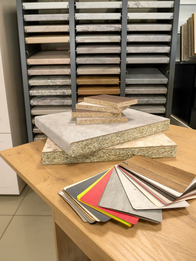 Furniture Production. Catalog of Samples of Materials for Kitchen ...