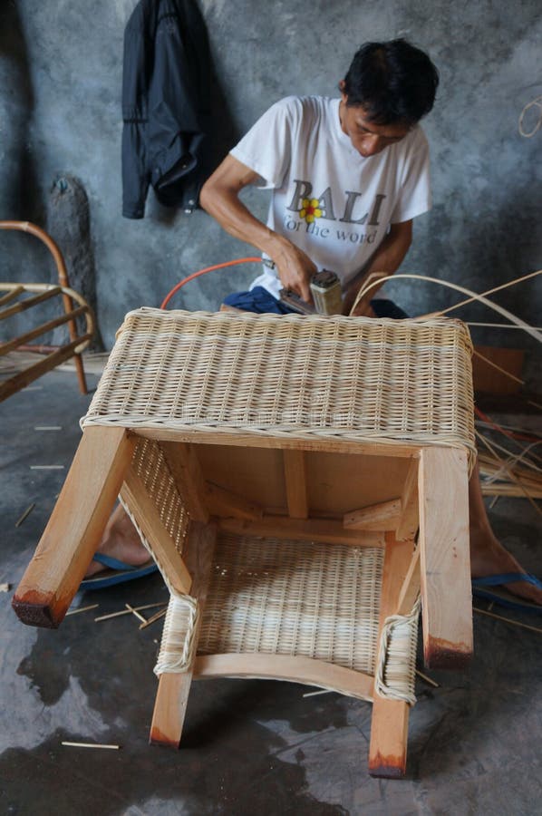 Furniture from rattan editorial stock image. Image of central - 40651404