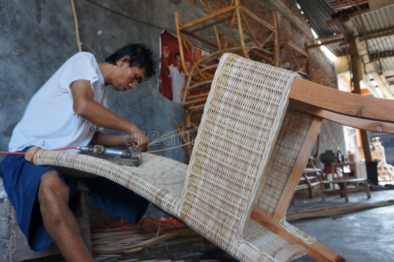 Furniture from rattan editorial image. Image of solo - 40651405