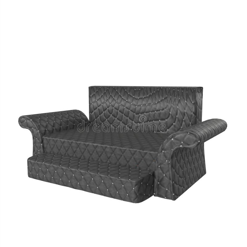 Furniture Seating Isolated on White Background 3d Modelling Stock ...