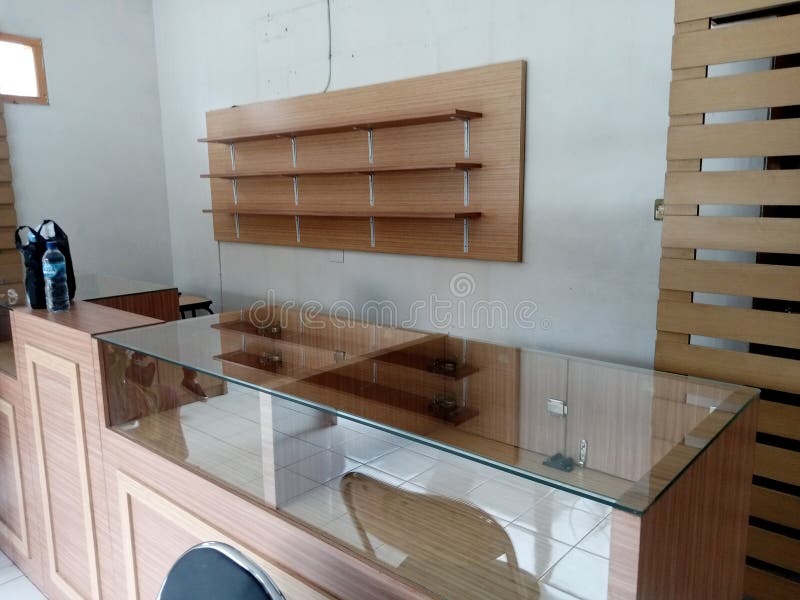 Furniture Store Wood Table and Display Stock Image - Image of table ...