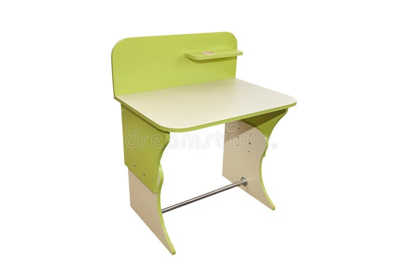 Furniture. Table. Wooden School Desk Isolated on White Stock Photo ...
