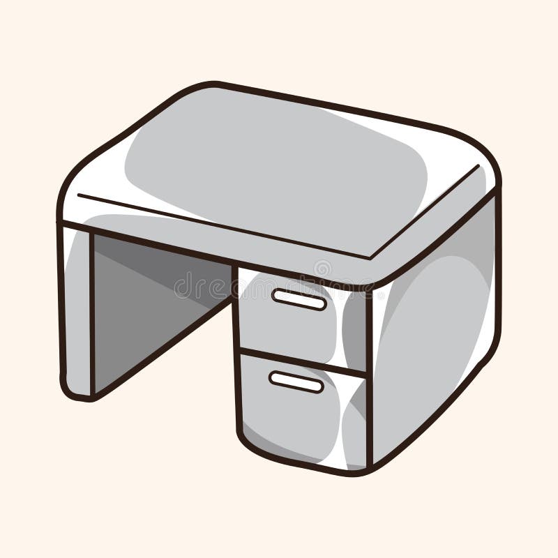 Furniture Theme Table Desk Elements Vector,eps Stock Vector ...