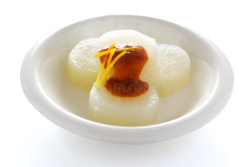 Furofuki Daikon stock image. Image of food, paste, boiled - 38058149