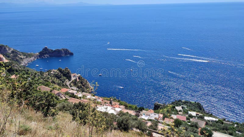 Furore - Scorcio Di Capo Di Conca Da Via Panoramica Stock Photo - Image ...