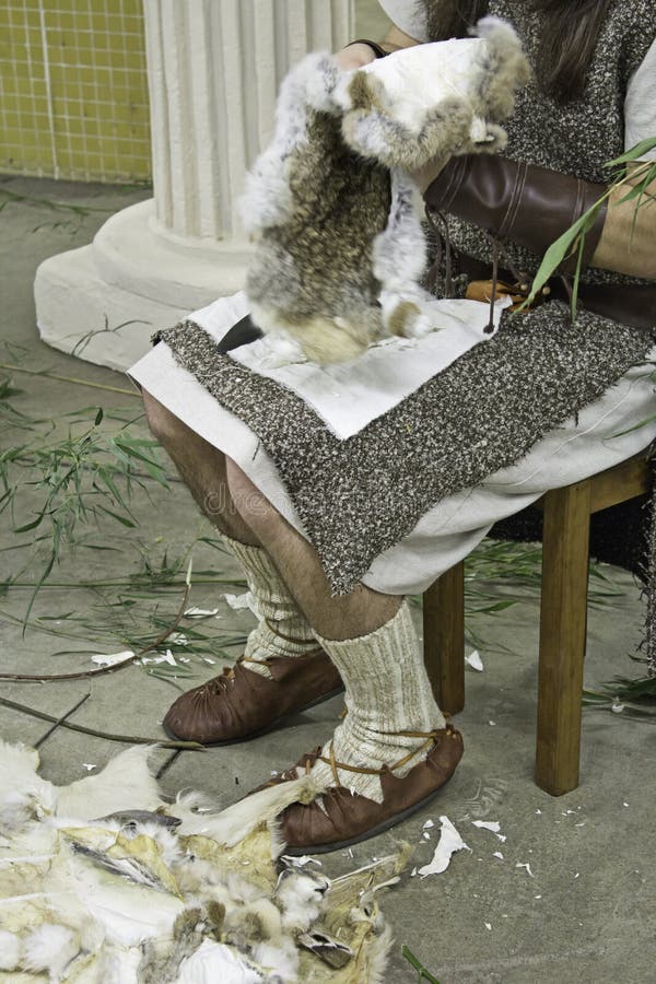 Furrier working stock photo. Image of market, active - 43277902