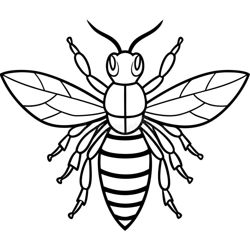 Furrow Bee Stands Icon Vector Stock Vector - Illustration of outline ...
