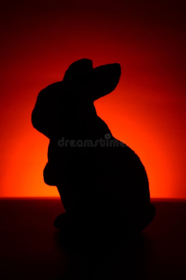 Standing Rabbit Silhouette