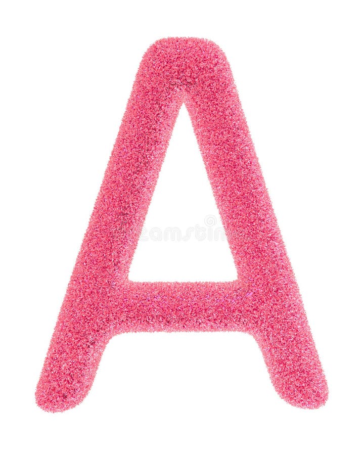 Furry pink letter stock illustration. Illustration of glamour - 7465968