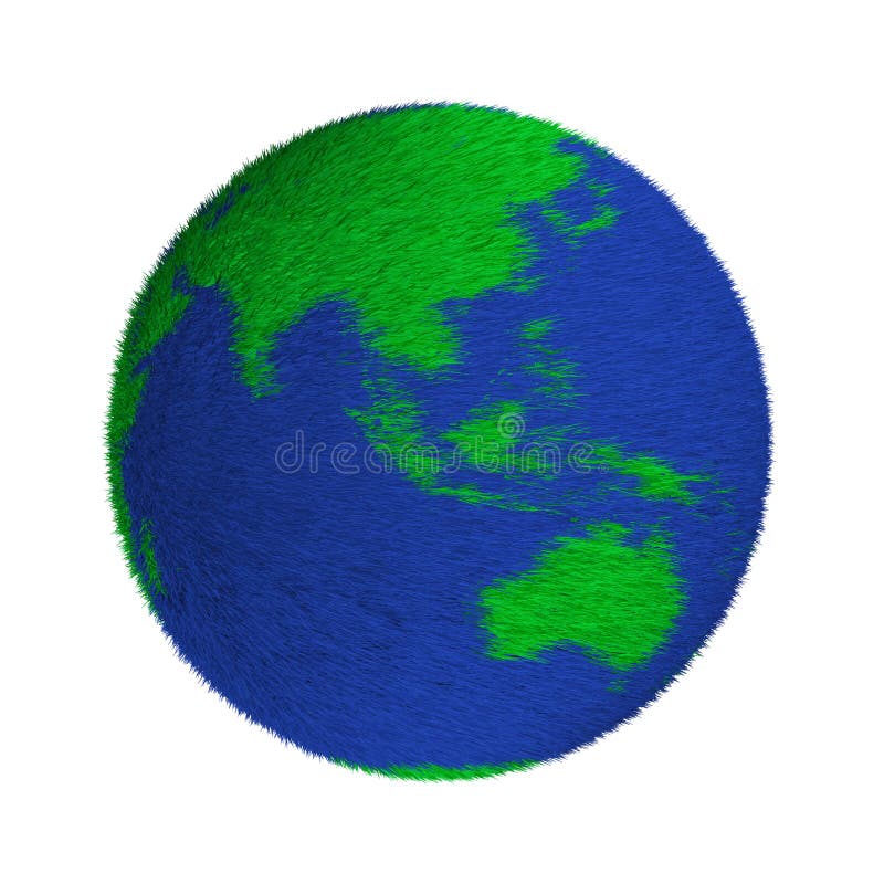 Plush Globe Earth Fur Texture Picture. Image: 3648864
