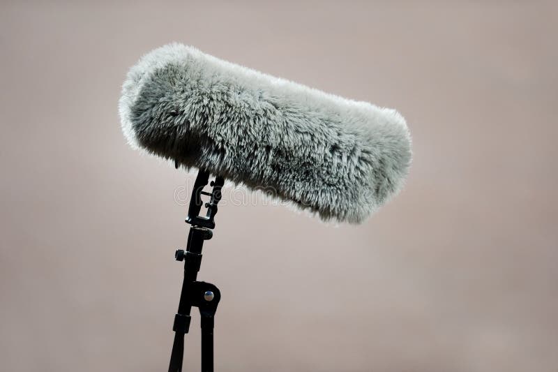 Furry sport microphone stock image. Image of industry - 51571365