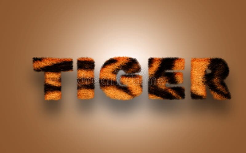 Furry Text, 3d Furry Style Editable Font Effect Stock Vector ...