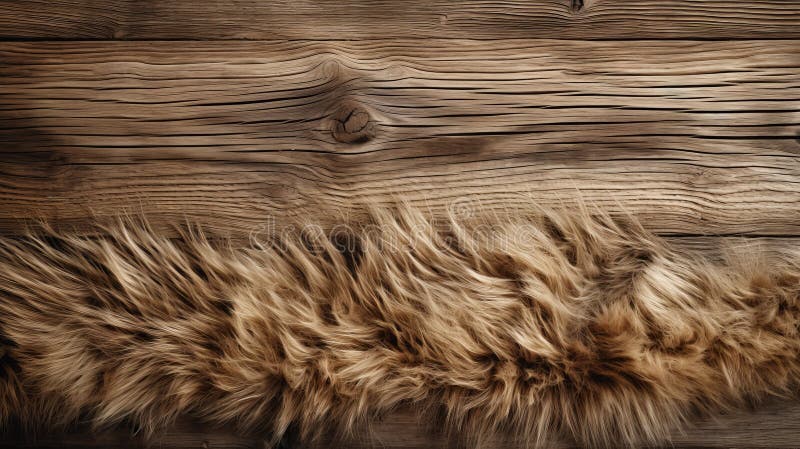 Weathered Wood Surface with Fur Texture: Nature-inspired Patterns Stock ...