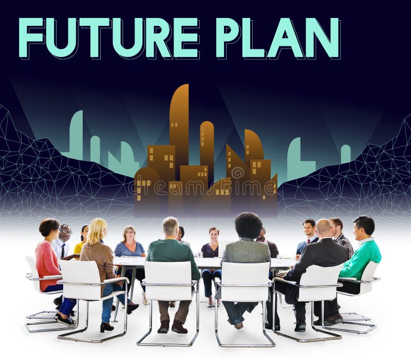 The Future Plan Strategy Vision Innovation Development Concept Stock ...
