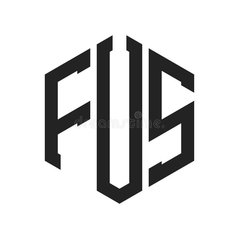 FUS Logo Design. Initial Letter FUS Monogram Logo Using Hexagon Shape ...