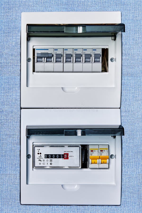 Fuse Box Controls Electricity in Home Stock Image - Image of ...