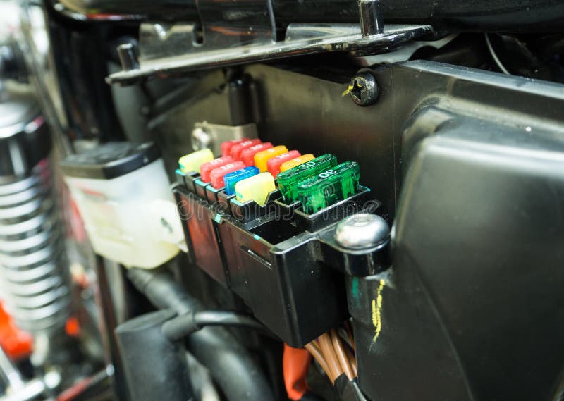 Fuse box with fuse. stock image. Image of colour, current - 63212949