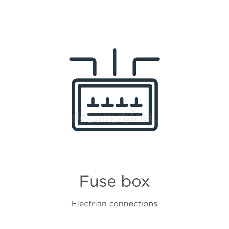 Electric fuse vector icon stock vector. Illustration of technology ...