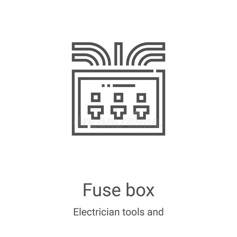 Fuse Box Icon Vector from Electrician Tools and Elements Collection ...