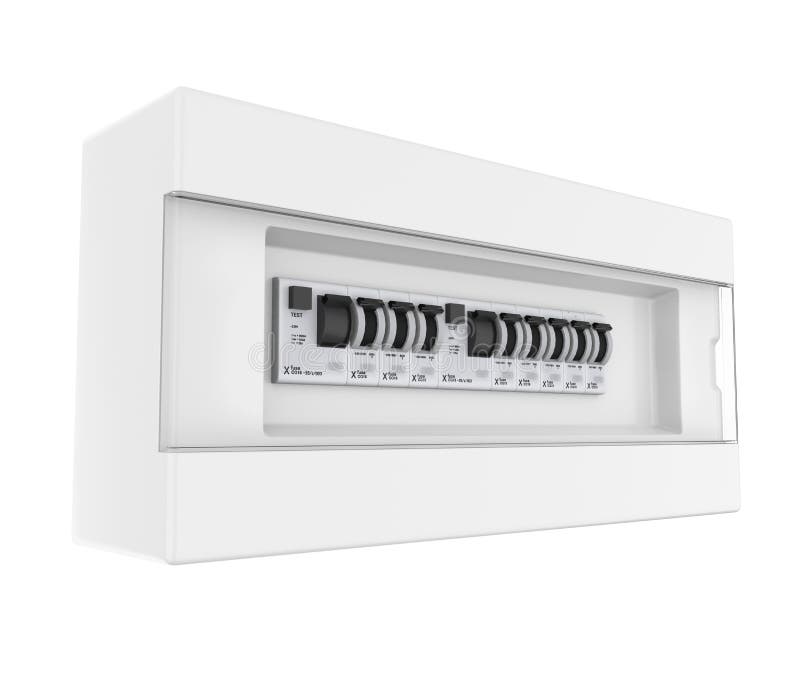 Fuse Box Isolated stock illustration. Illustration of cable - 190475349