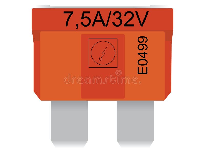 Automotive Fuse Single Icon. Stock Vector - Illustration of power ...
