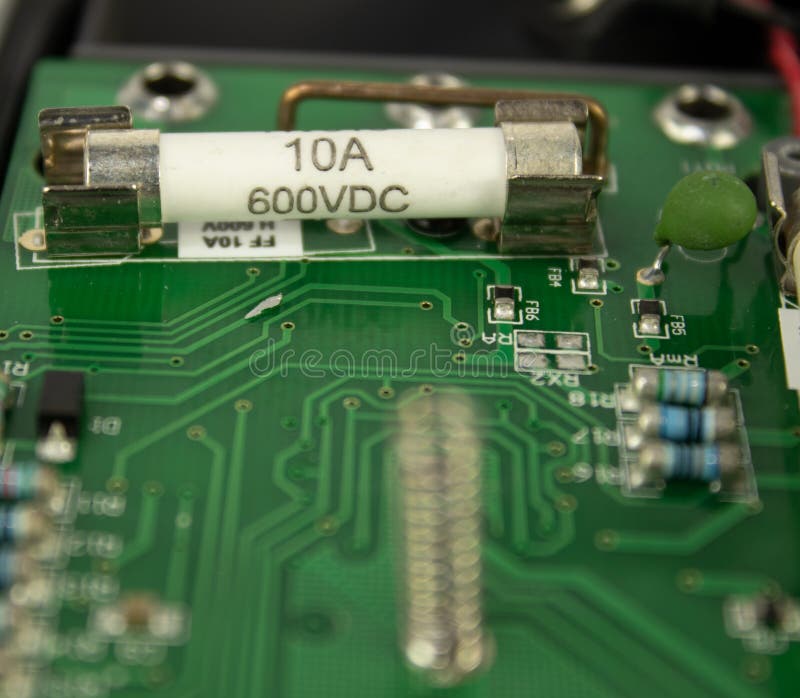 The Fuse Component on a Pcb Board Stock Photo - Image of electronic ...